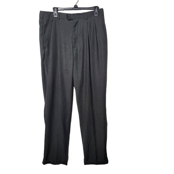 John Henry | Pants | John Henry Mens Gray Cuffed Dress Slacks Pants ...
